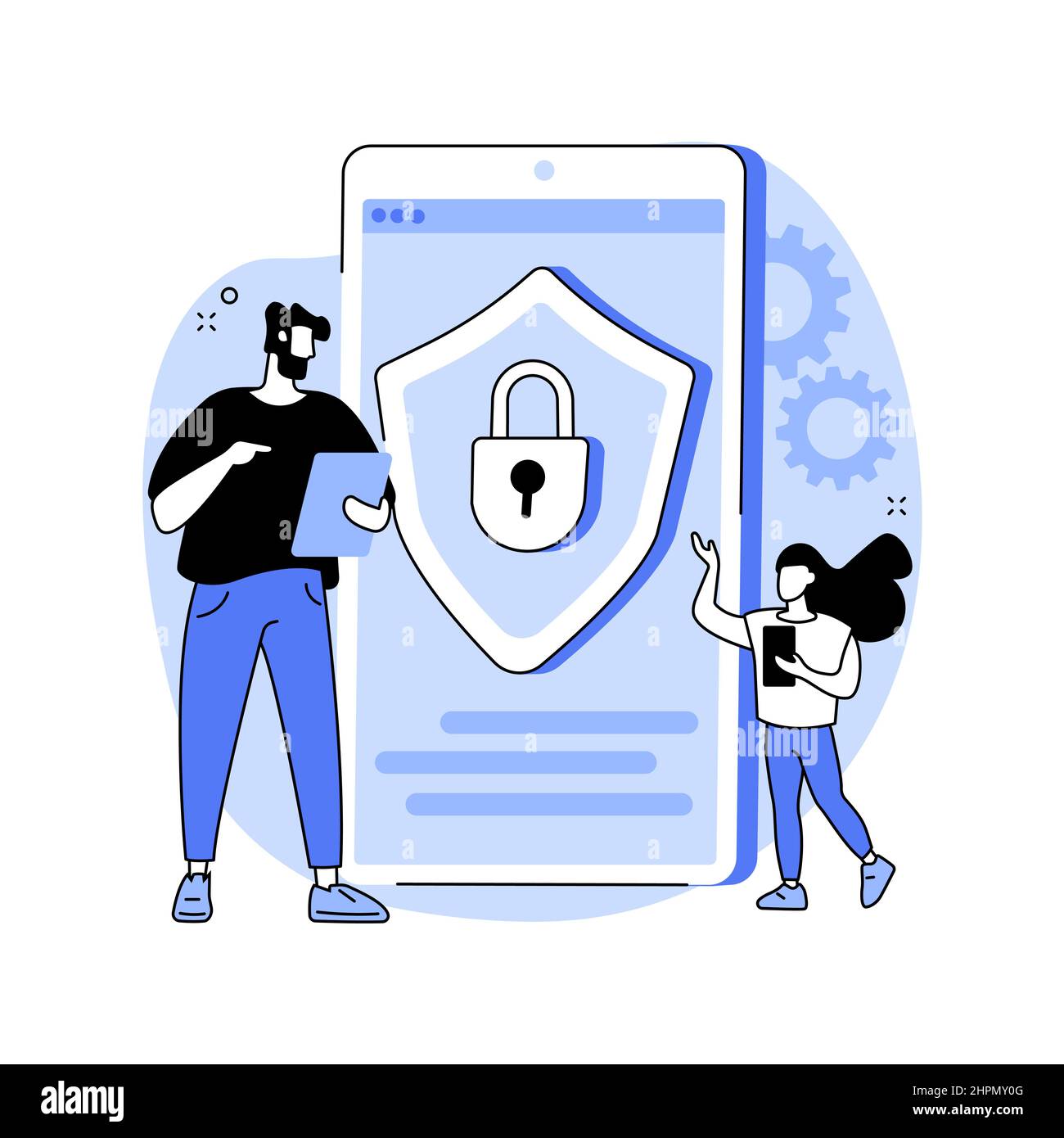 Parental control software abstract concept vector illustration Stock ...