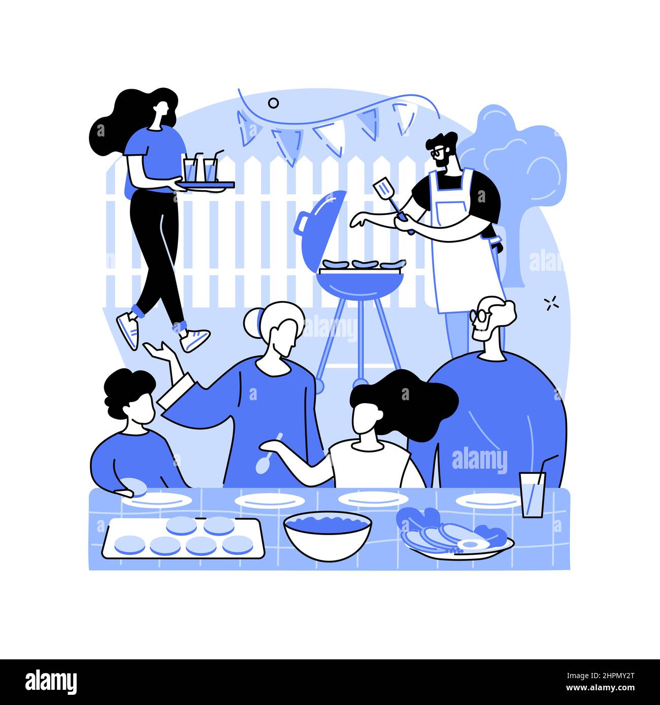 Family tradition abstract concept vector illustration Stock Vector ...