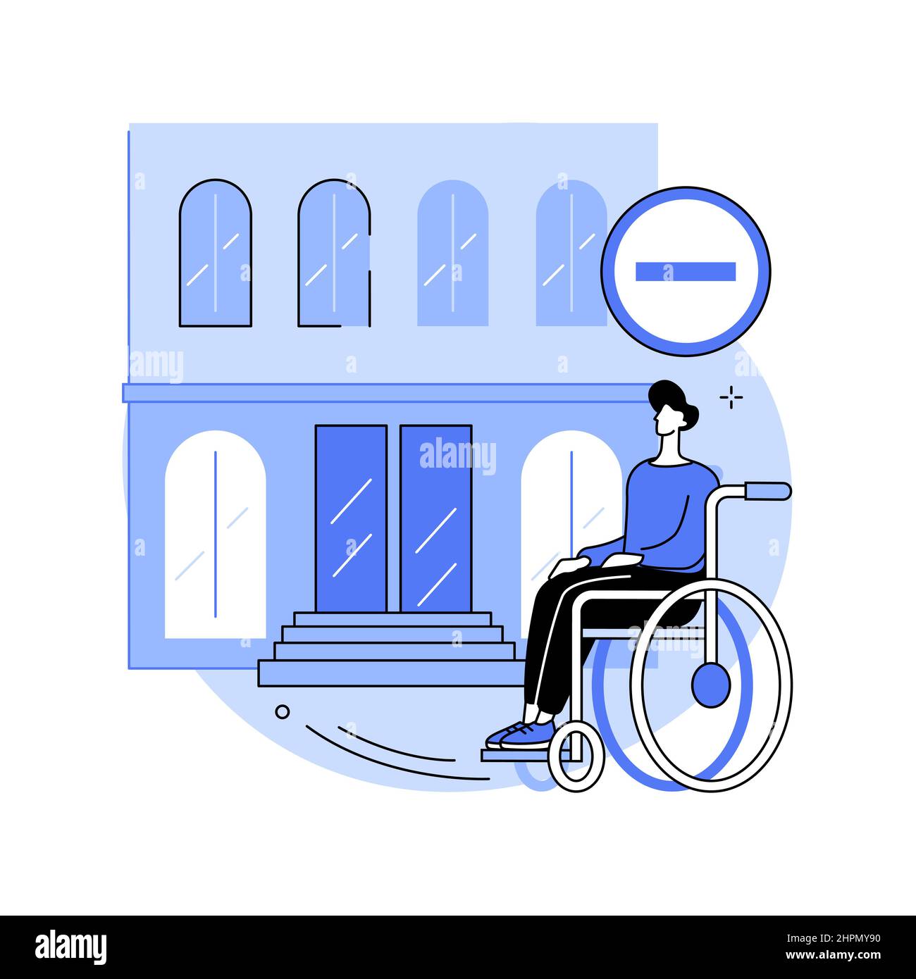 Inaccessible environments abstract concept vector illustration Stock ...