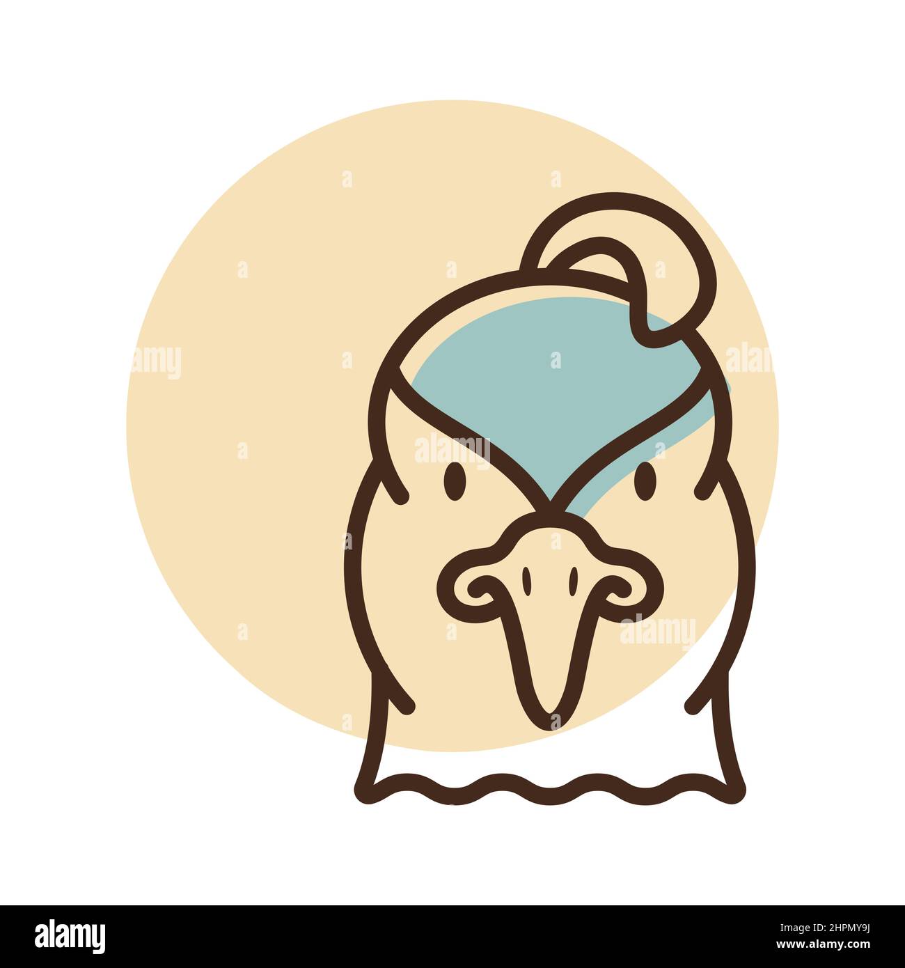 Quail icon. Animal head vector symbol. Agriculture sign. Graph symbol ...