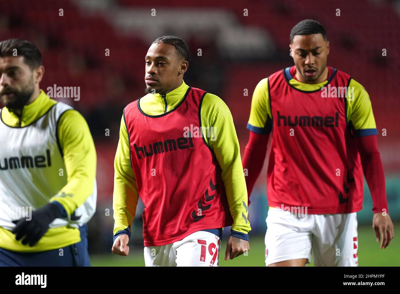 Charlton Athletic's Juan Castillo warms up prior to the Sky Bet League ...
