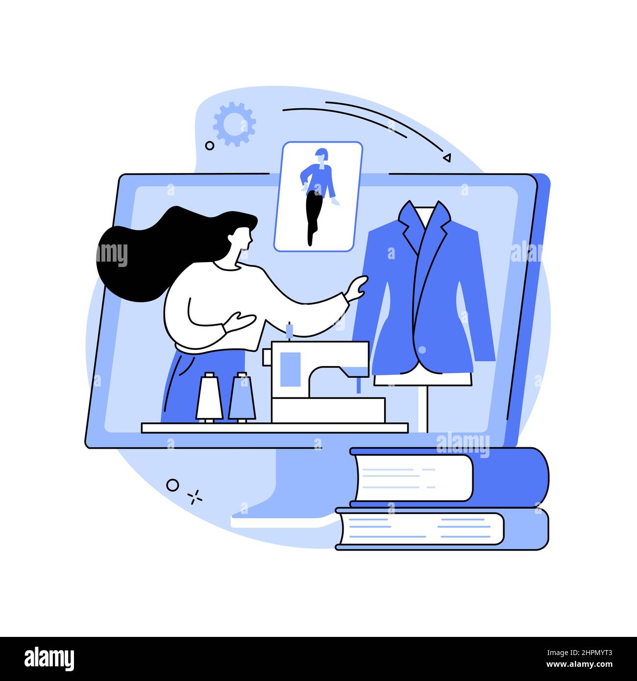 Sewing Classes Abstract Concept Vector Illustration Stock Vector Image