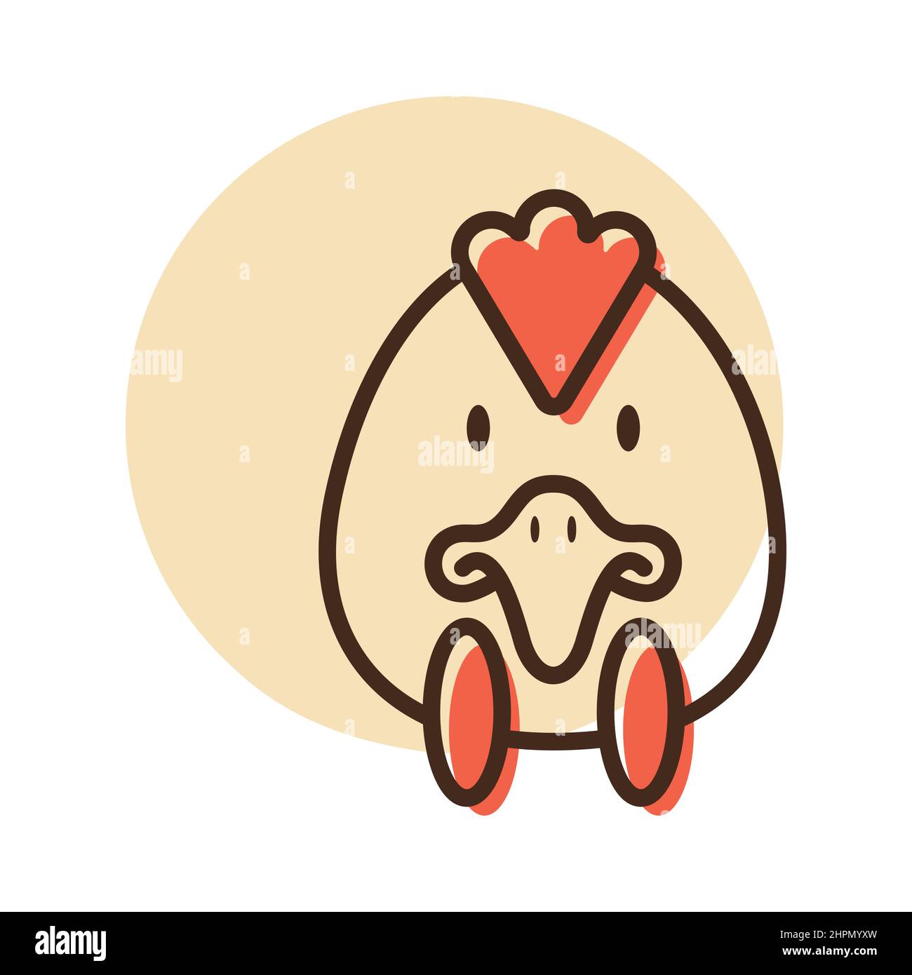 Chicken icon. Animal head vector illustration. Agriculture sign. Graph ...