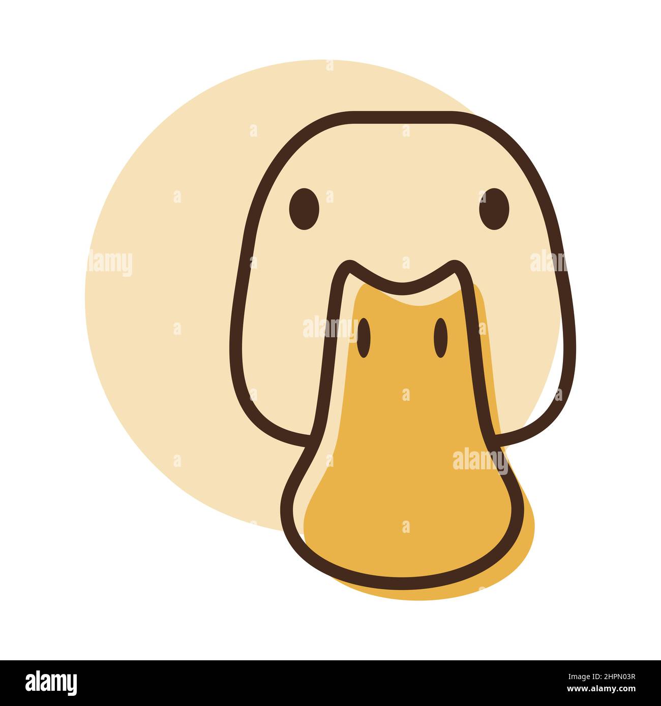 Duck icon. Farm animal vector illustration. Agriculture sign. Graph ...