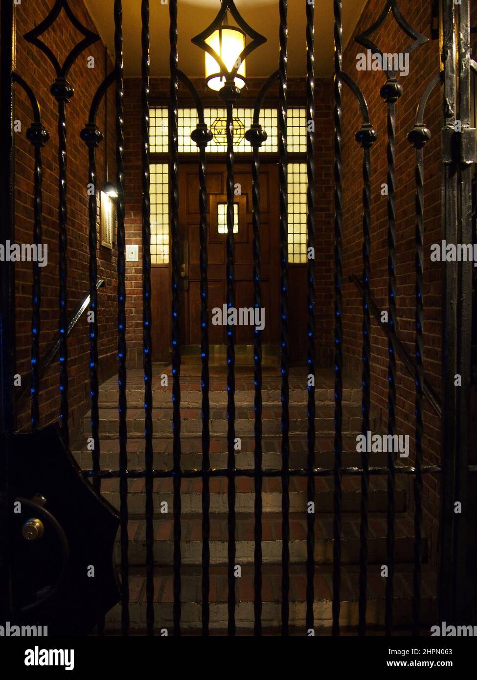 Doorway At Night Stock Photo - Alamy