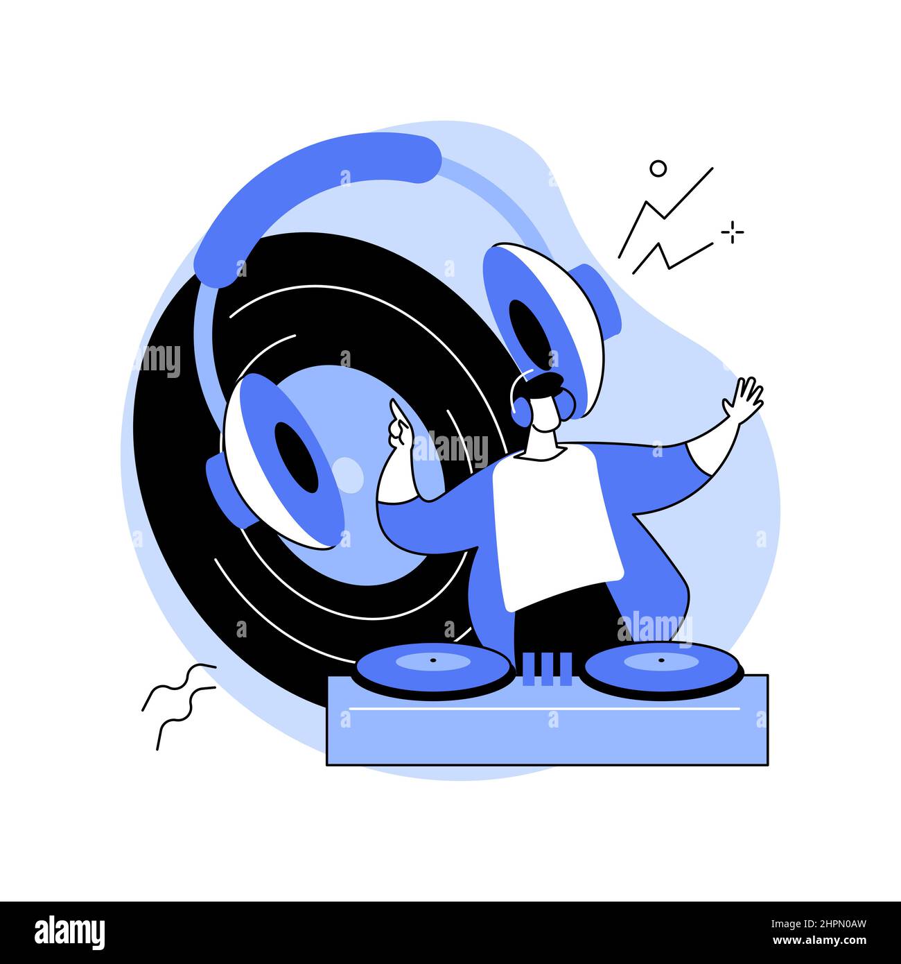 Silent disco abstract concept vector illustration Stock Vector Image ...