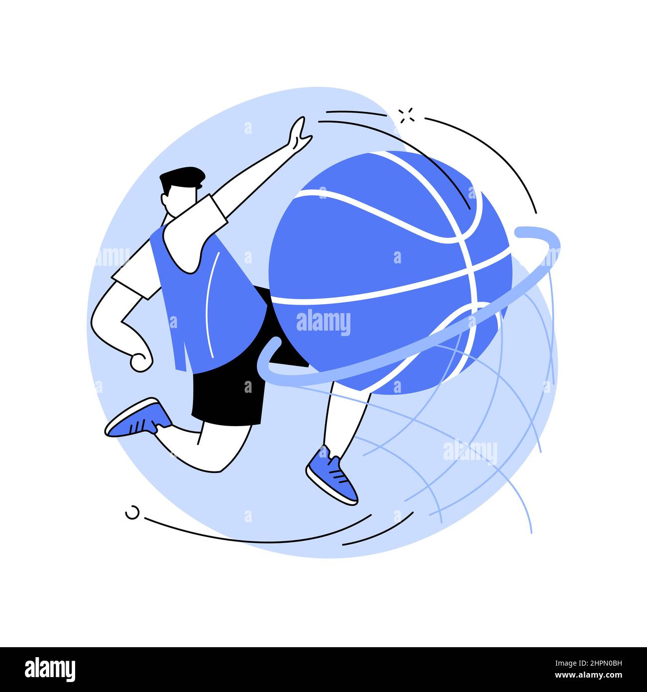 Basketball abstract concept vector illustration Stock Vector Image ...