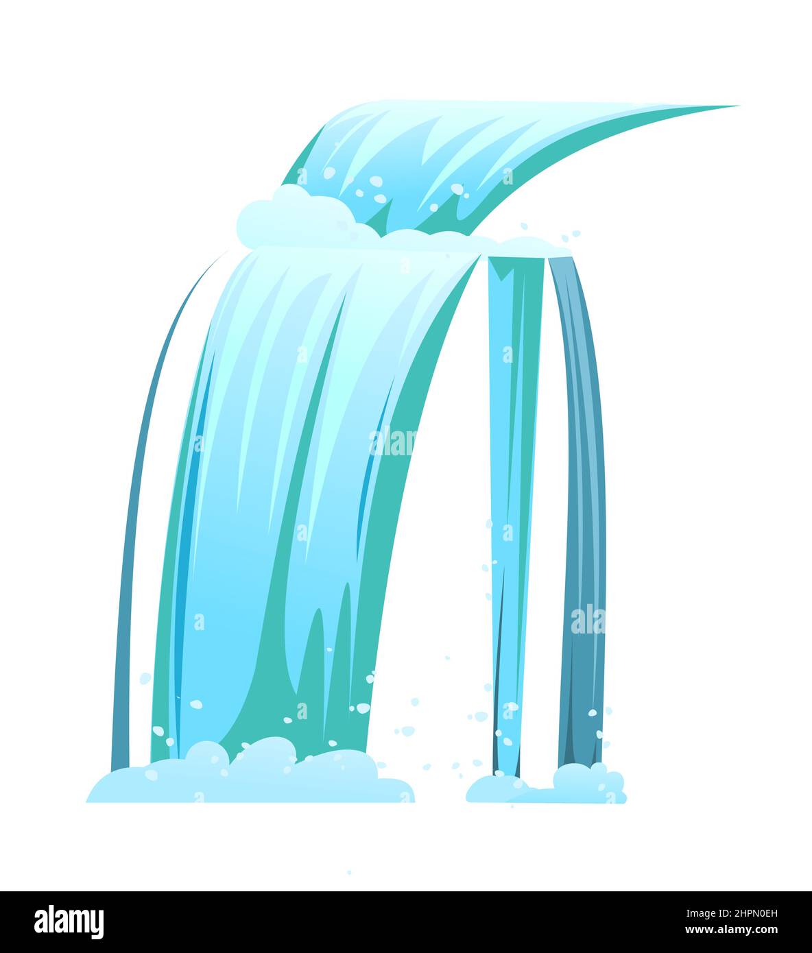 Two cascades Stock Vector Images - Alamy