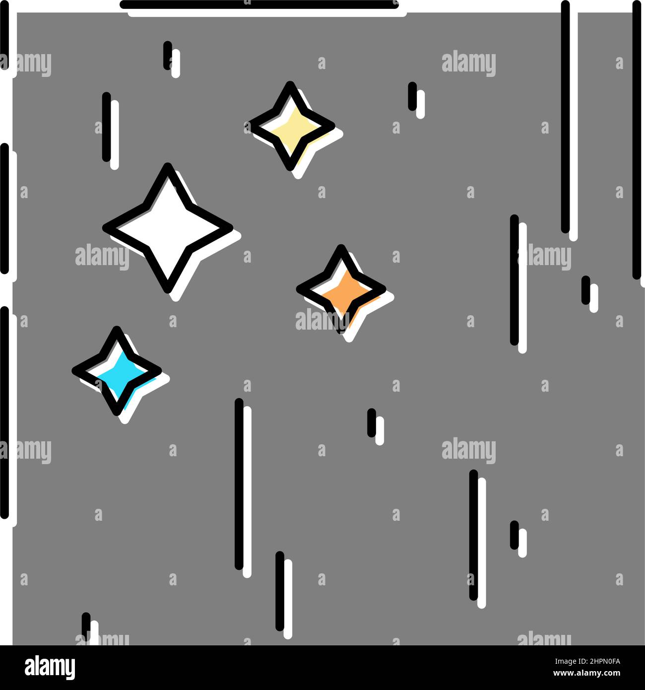 polished concrete color icon vector illustration Stock Vector Image ...