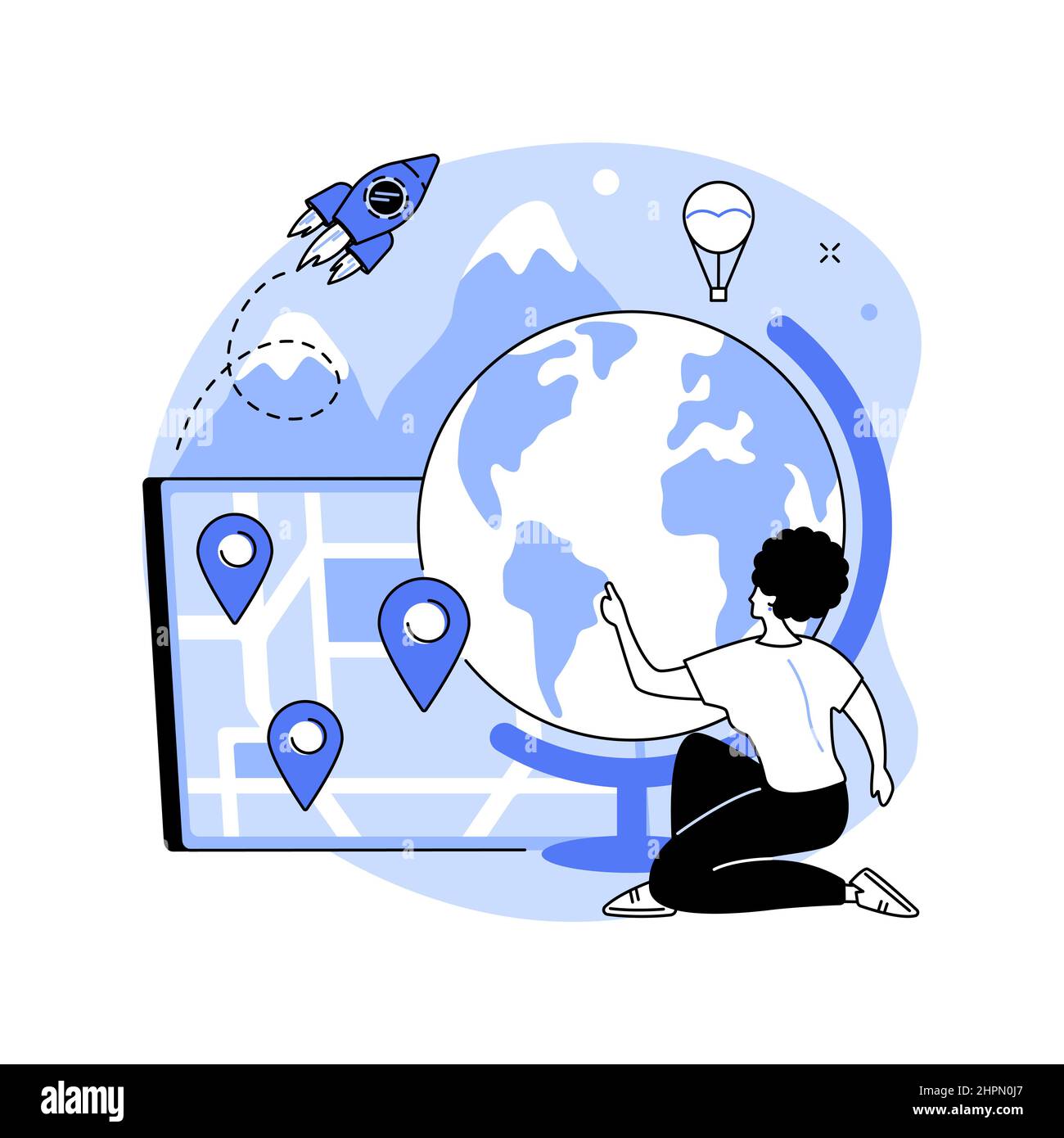 Geography abstract concept vector illustration Stock Vector Image & Art ...