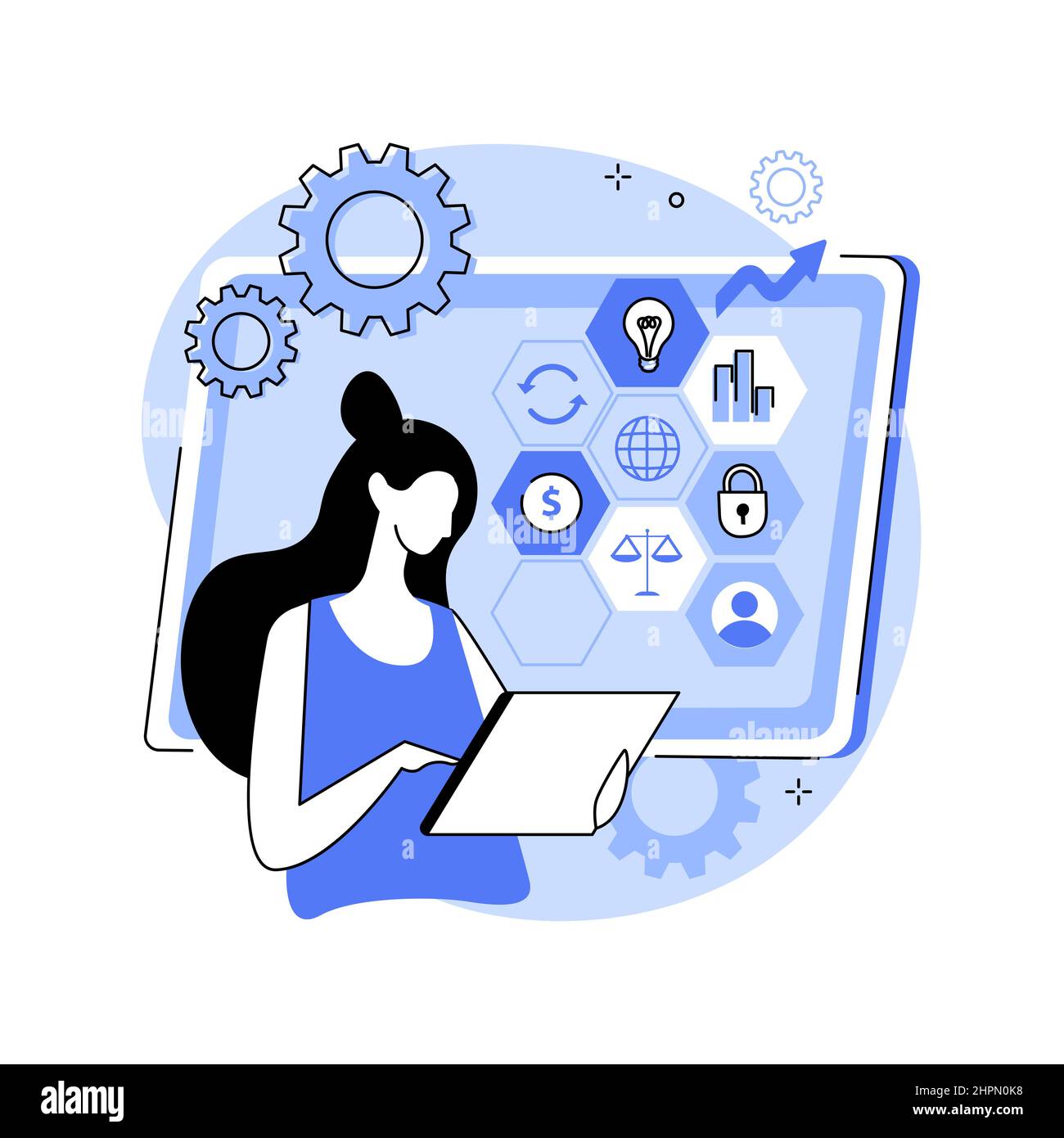 Information science abstract concept vector illustration Stock Vector ...