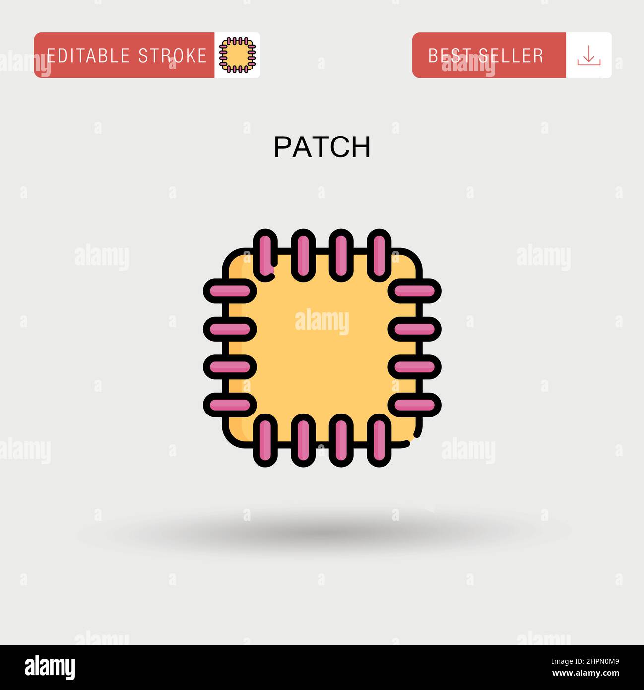 Patch Simple vector icon Stock Vector Image & Art - Alamy