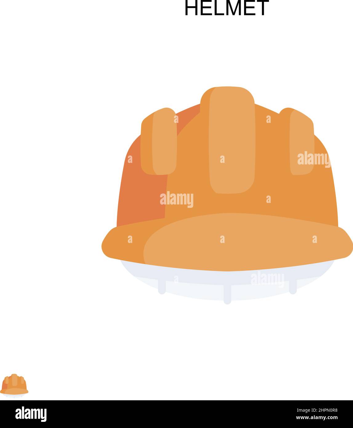 Helmet Simple vector icon. Illustration symbol design template for web ...