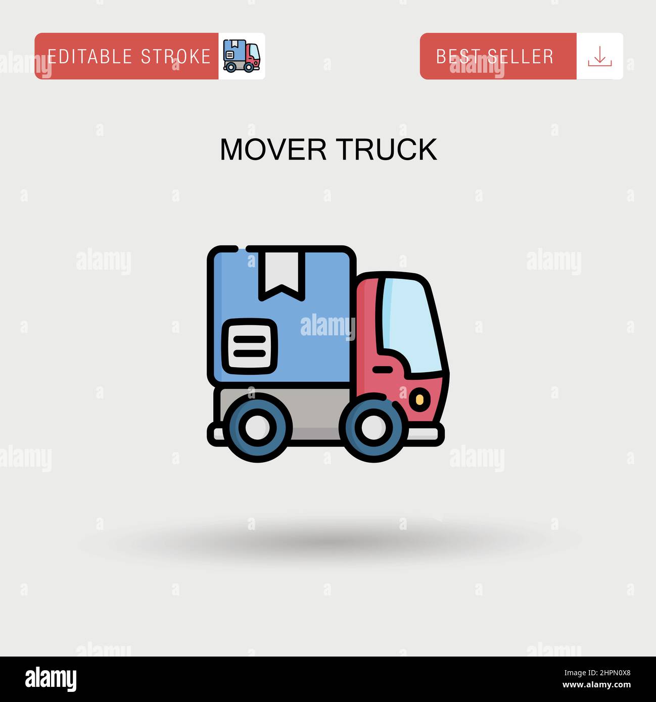 Young male movers unloading hi-res stock photography and images - Alamy