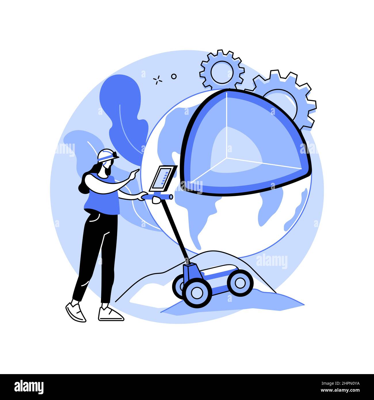 Geophysics abstract concept vector illustration Stock Vector Image ...