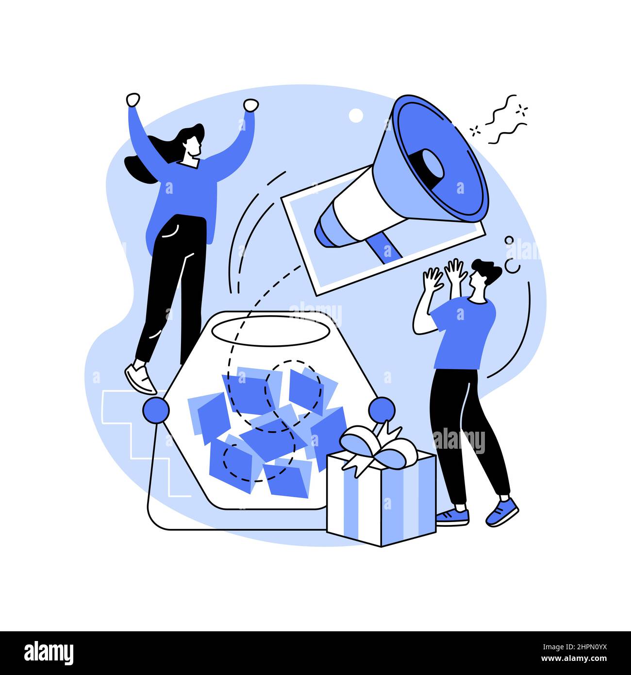 Prize draw abstract concept vector illustration Stock Vector Image ...