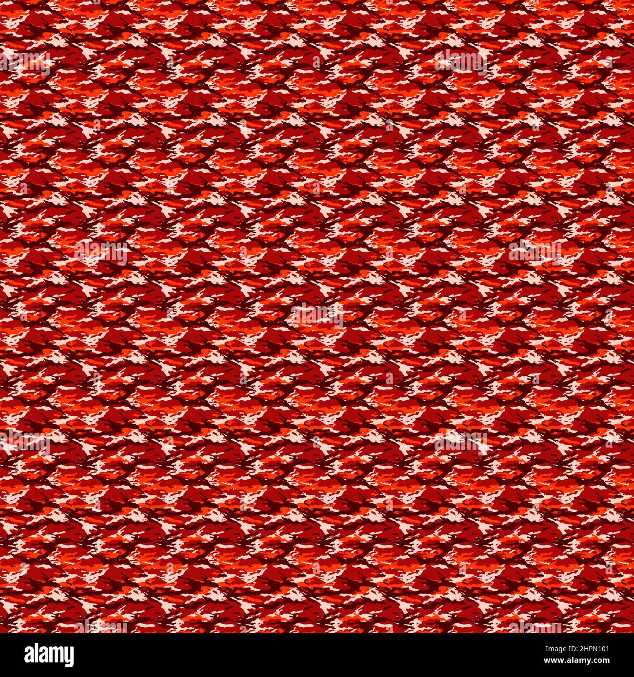 Seamless red colored stains camouflage pattern illustration Stock Photo ...