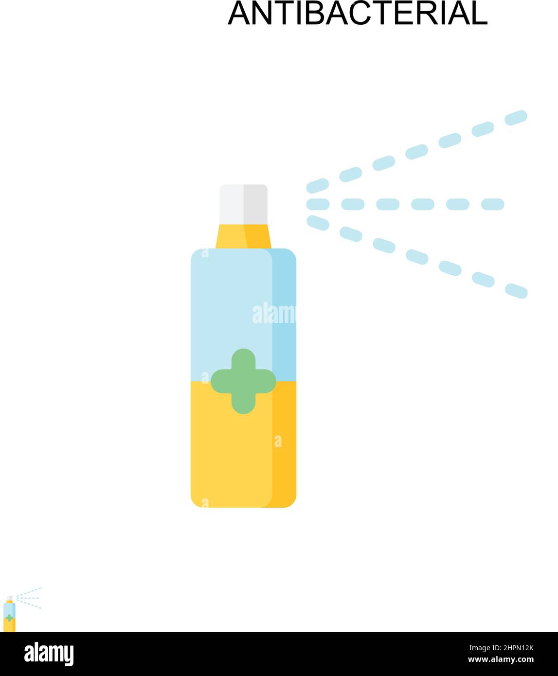 Antibacterial Simple vector icon. Illustration symbol design template ...