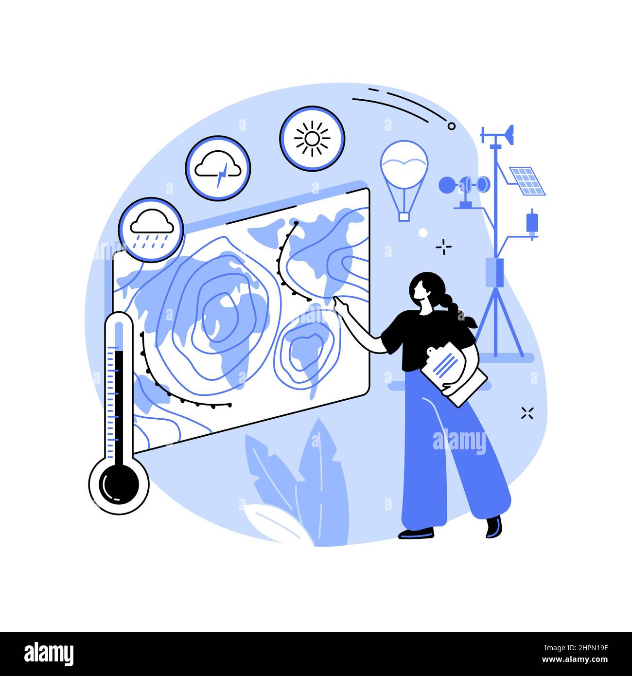 Meteorology abstract concept vector illustration Stock Vector Image ...