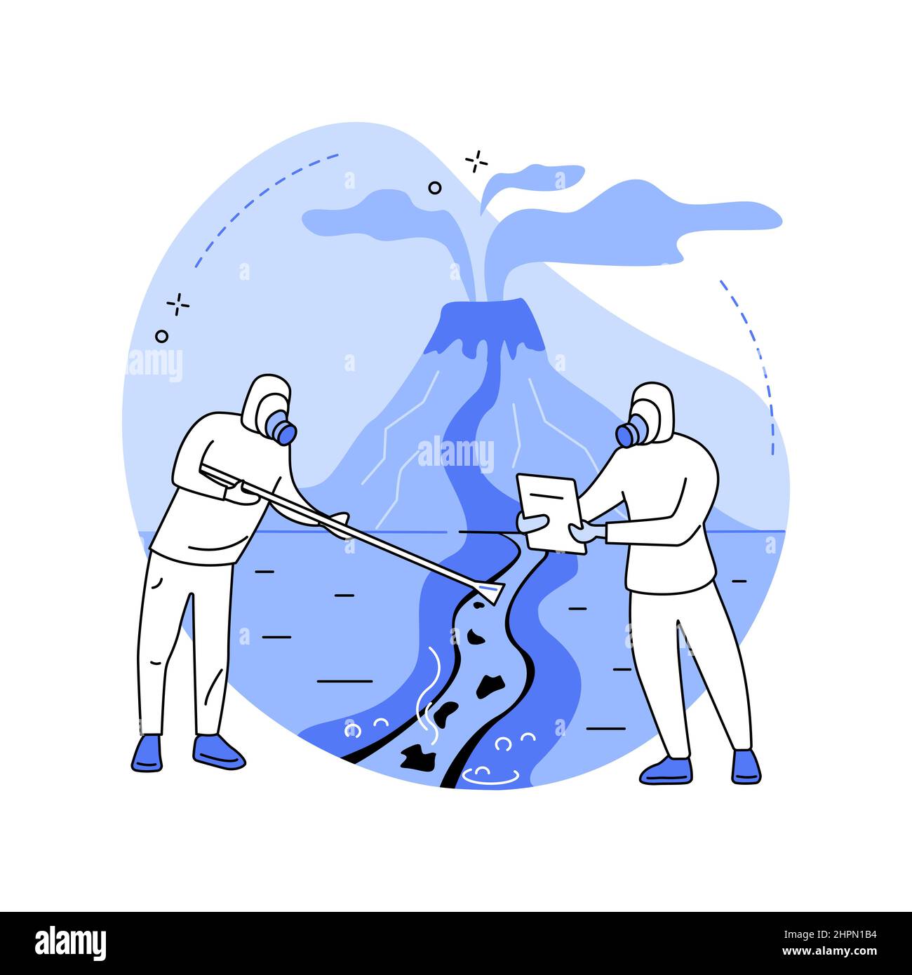 Volcanology abstract concept vector illustration Stock Vector Image ...