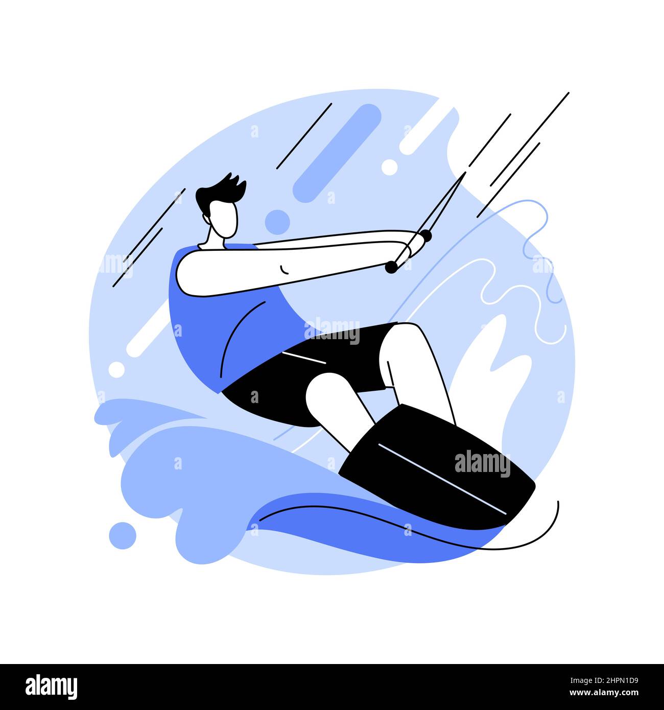 Wakeboarding abstract concept vector illustration Stock Vector Image ...