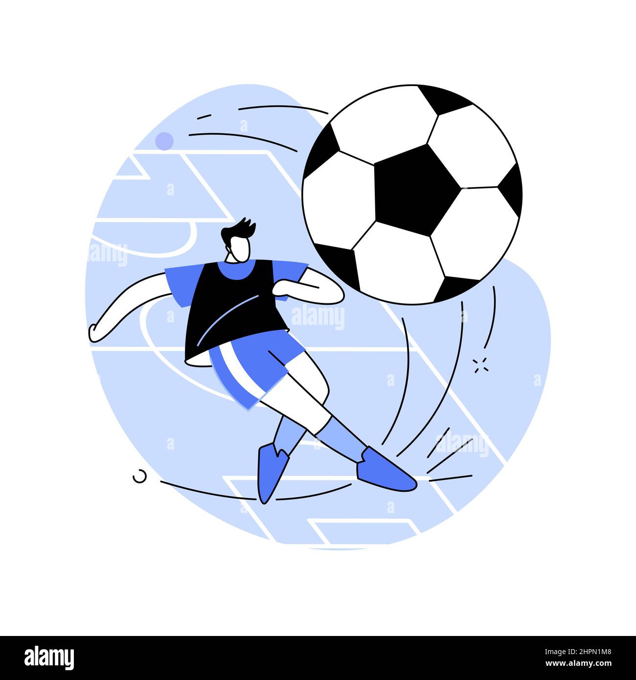 Soccer abstract concept vector illustration Stock Vector Image & Art ...
