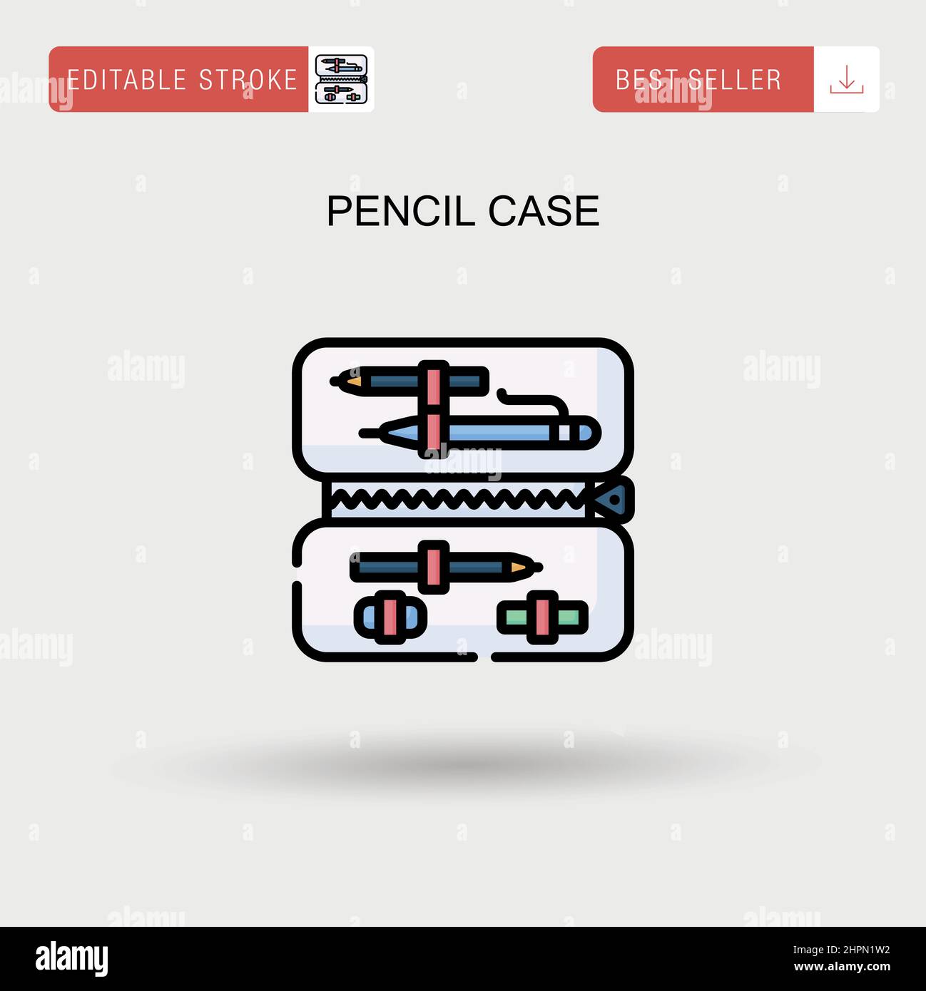 School stationery study pencil Stock Vector Images - Alamy