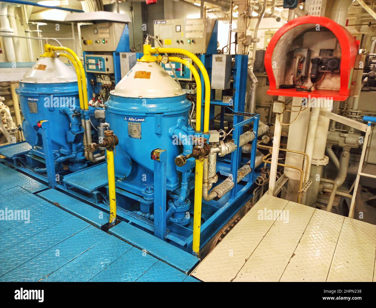 lub oil purifier system onboard ship,purifier system on merchant ship ...