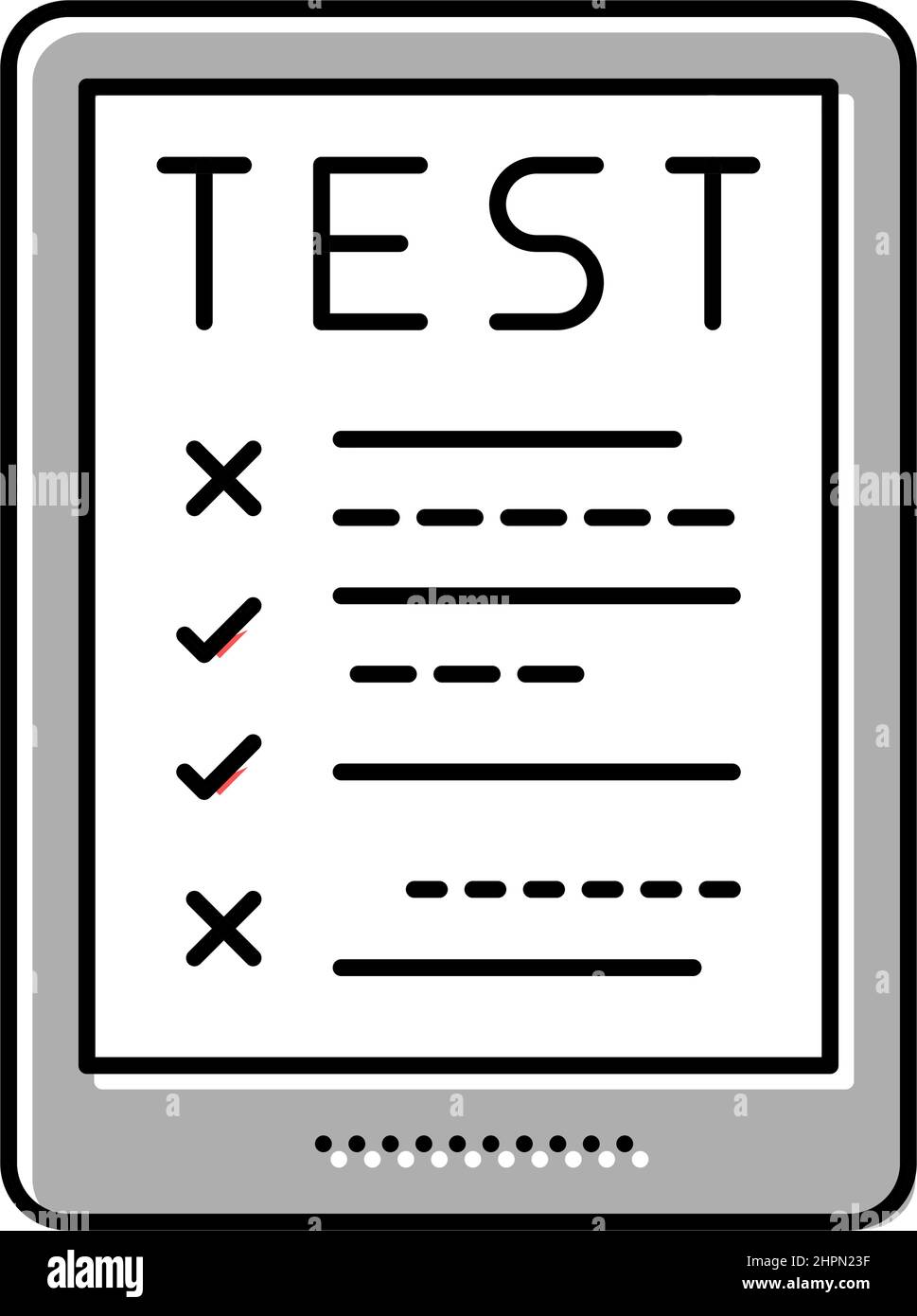 online test color icon vector illustration Stock Vector Image & Art - Alamy