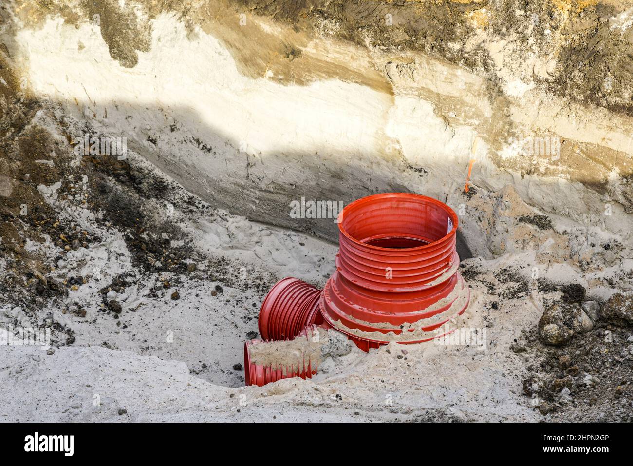 new large diameter corrugated pvc sewer pipe splitter in deep ...