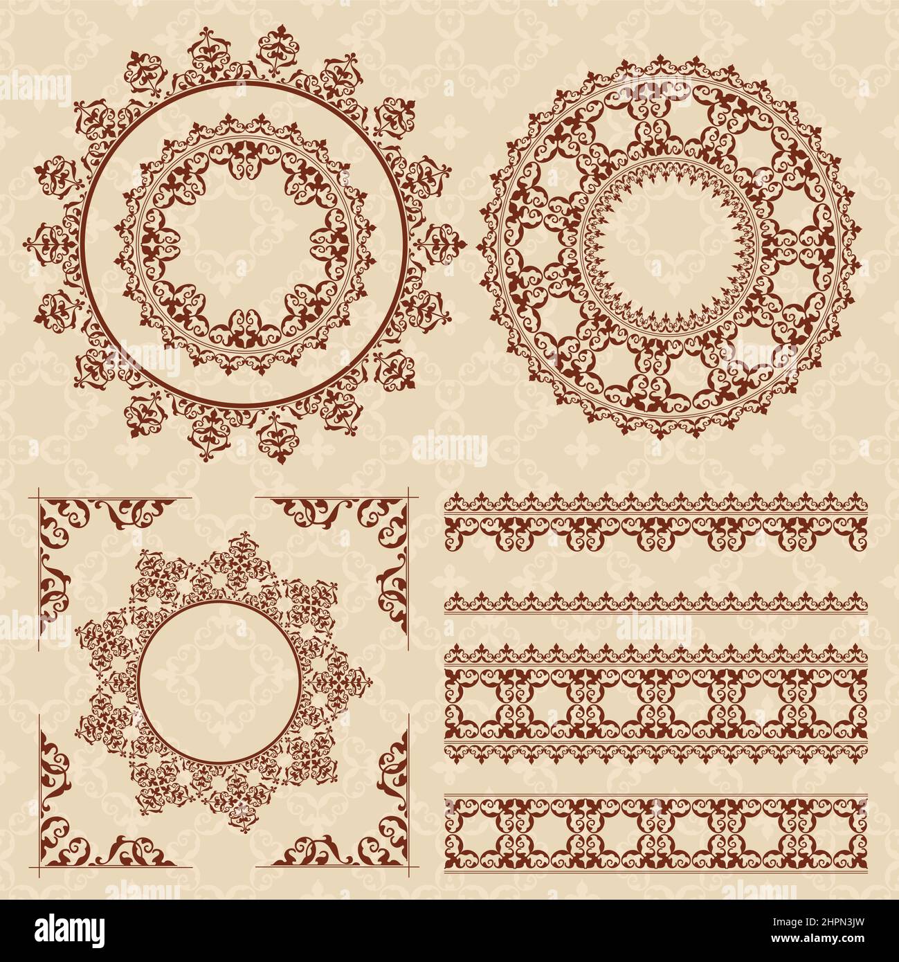 Round frames vector vectors hi-res stock photography and images - Alamy