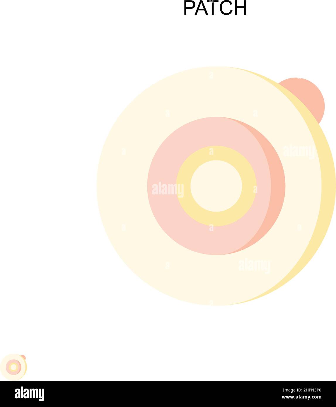 Patch Simple vector icon. Illustration symbol design template for web ...