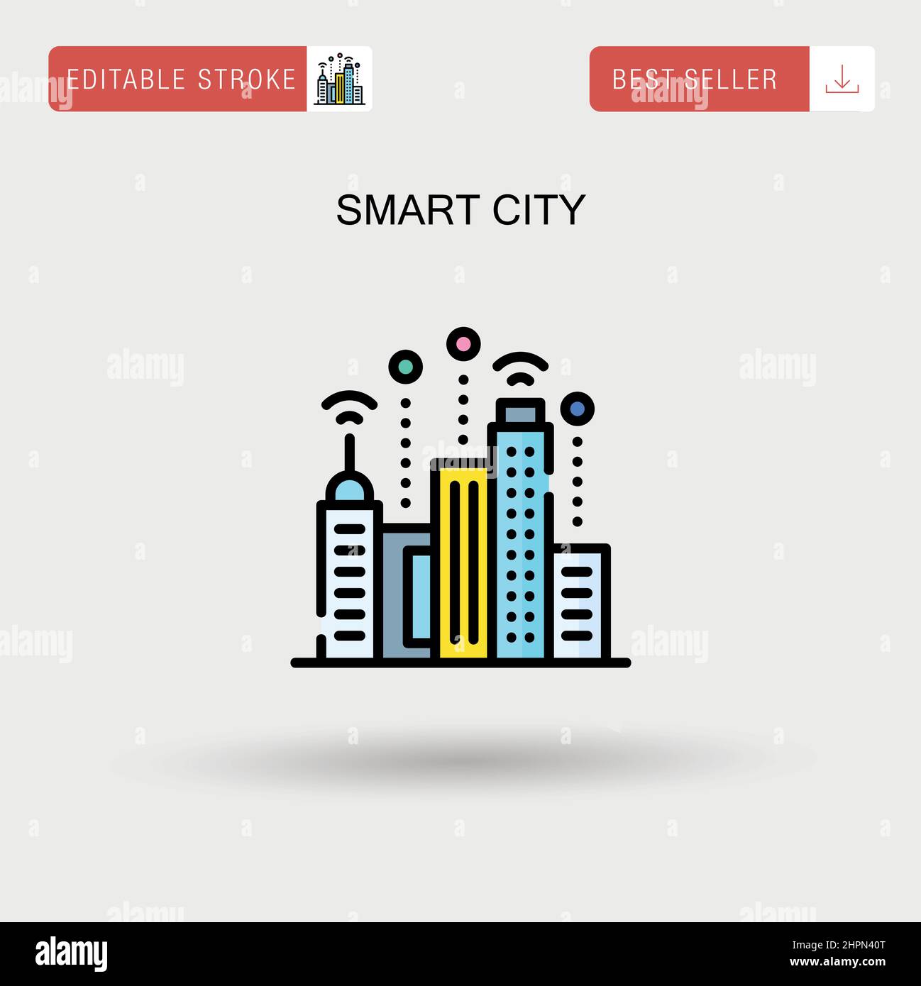 Wireless connection city Stock Vector Images - Alamy