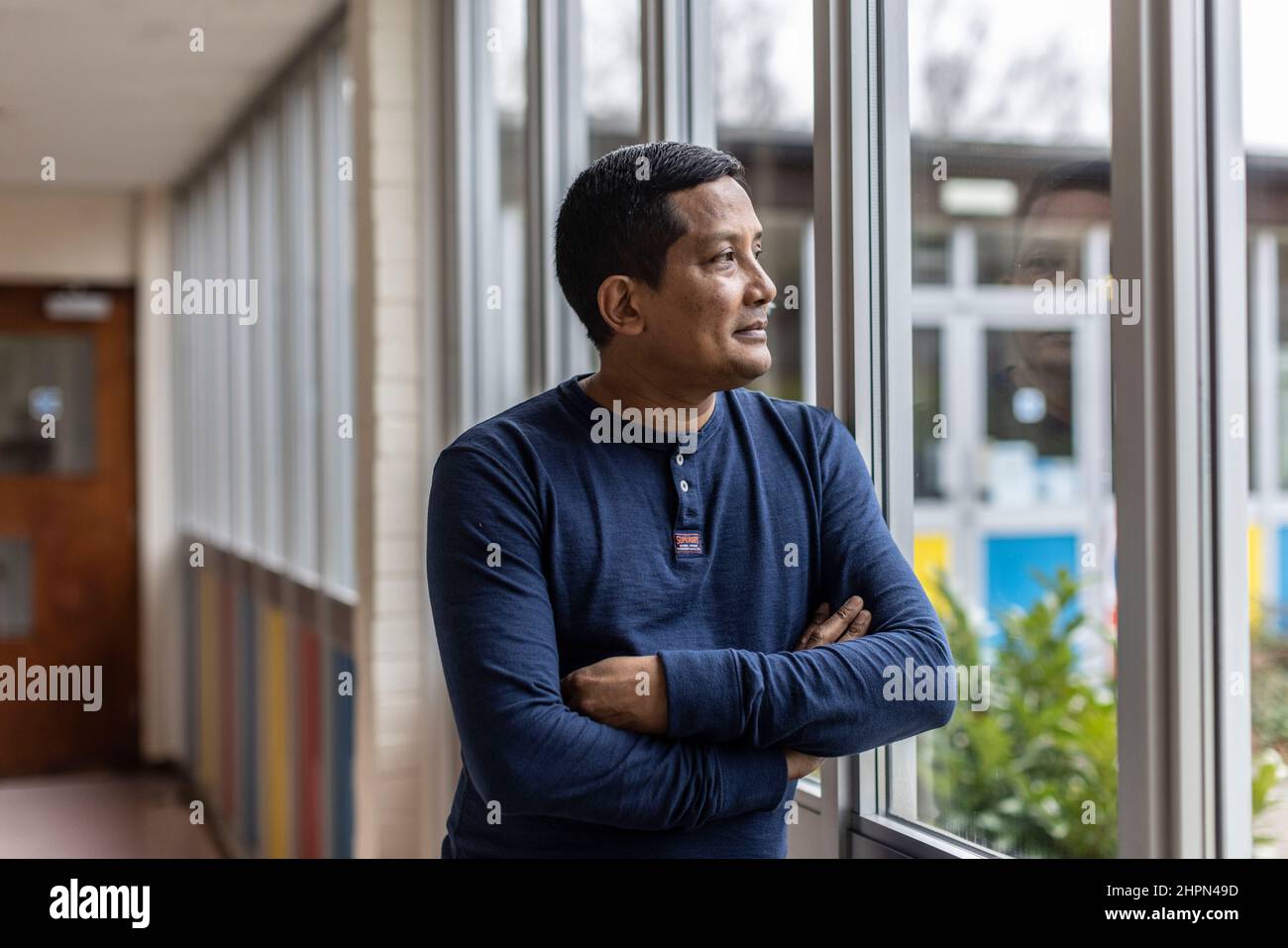 Frankie Bontemps inside Broadfield Community Centre, together with ...