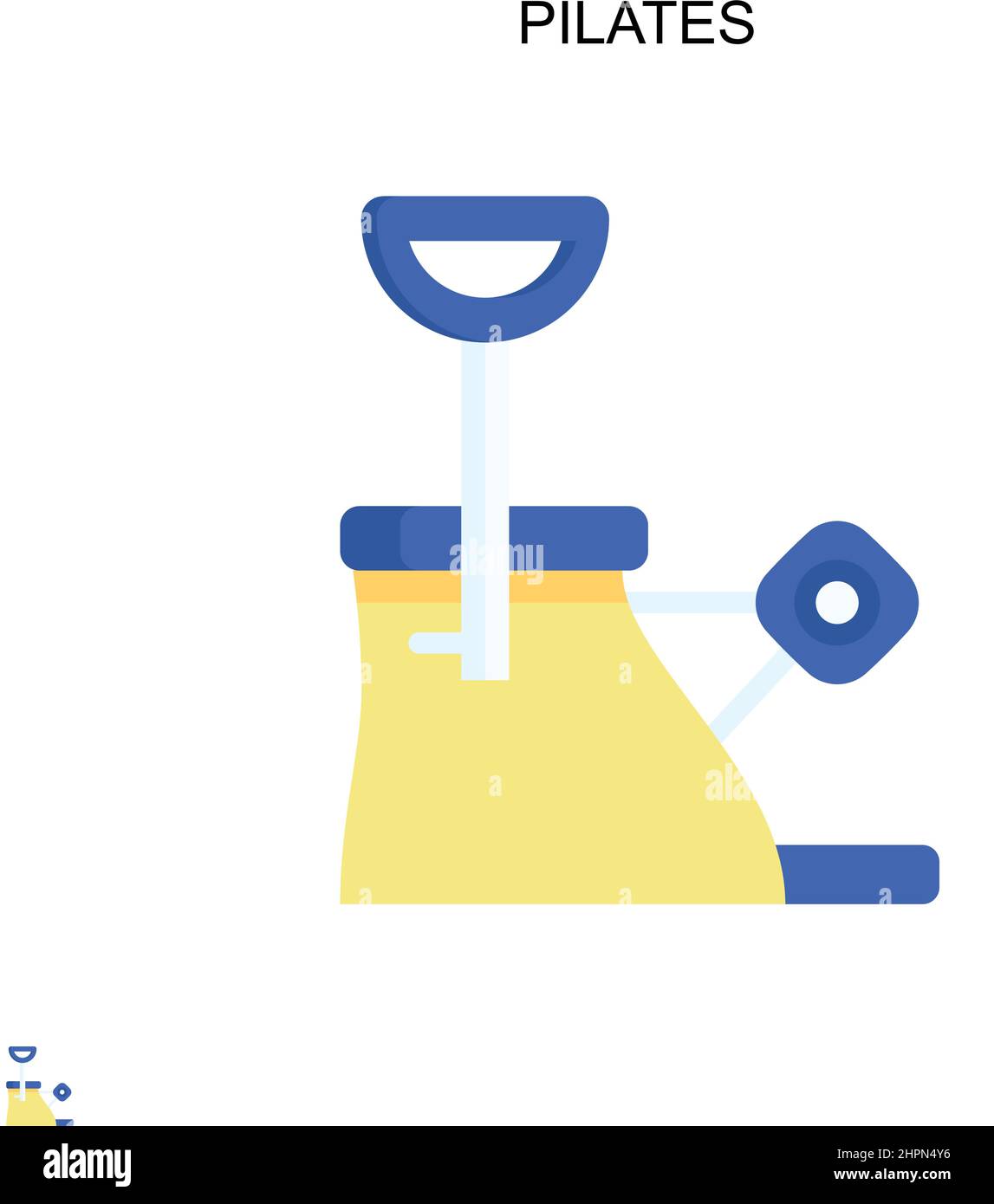 Pilates Simple vector icon. Illustration symbol design template for web ...