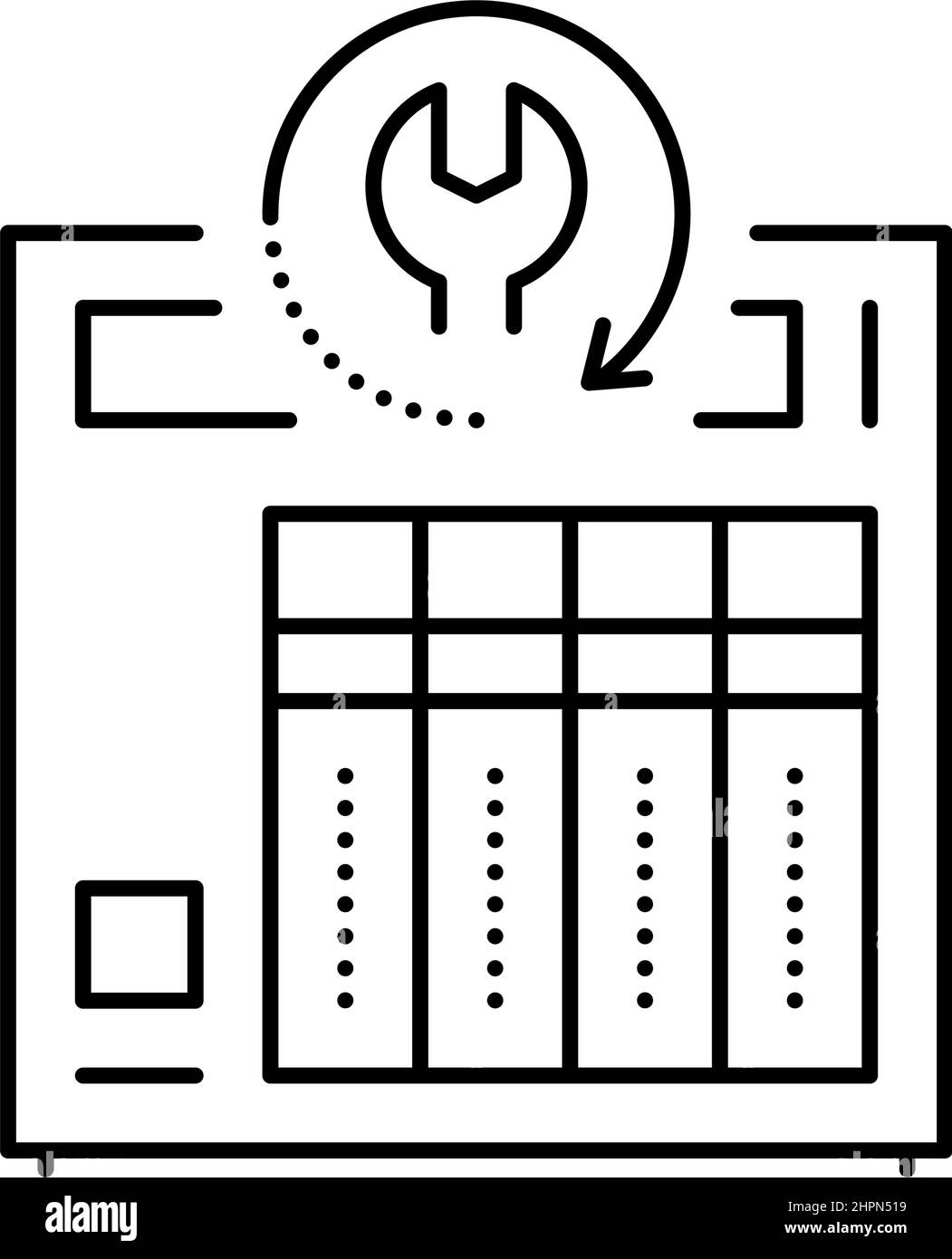 nas data recovery line icon vector illustration Stock Vector Image ...