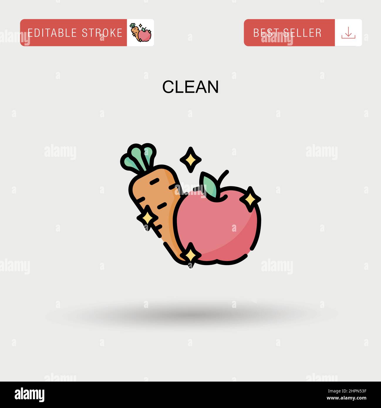 Clean Simple vector icon Stock Vector Image & Art - Alamy