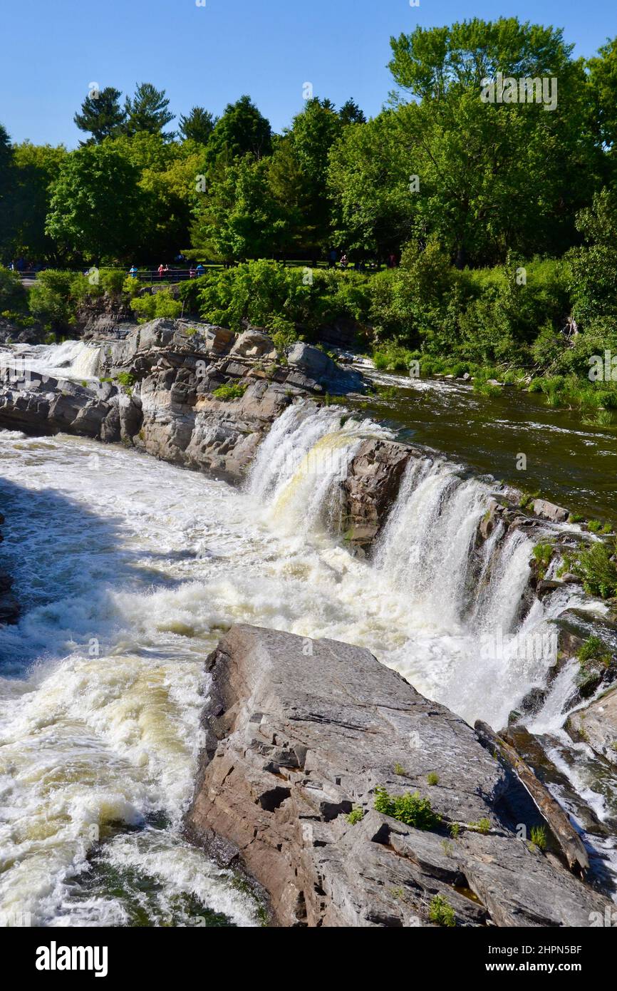 Hog's Back Falls viewed from bridge during Spring Stock Photo - Alamy