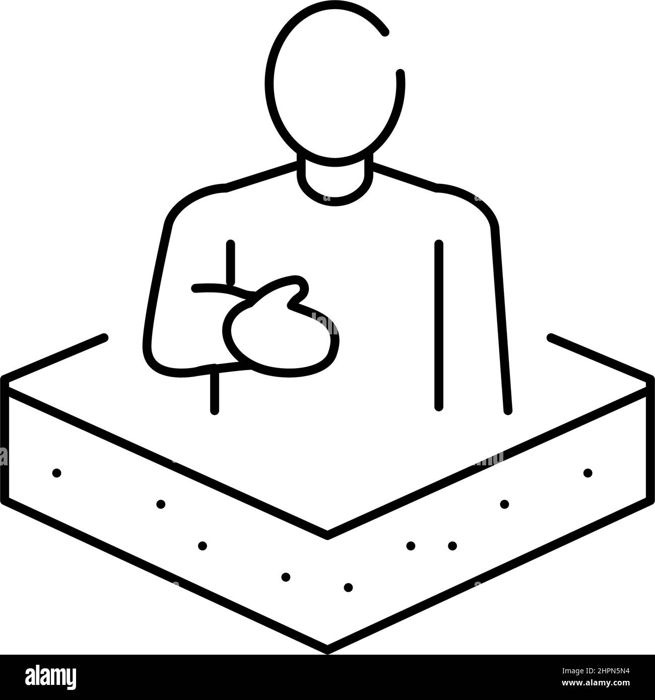 owner land line icon vector illustration Stock Vector Image & Art - Alamy