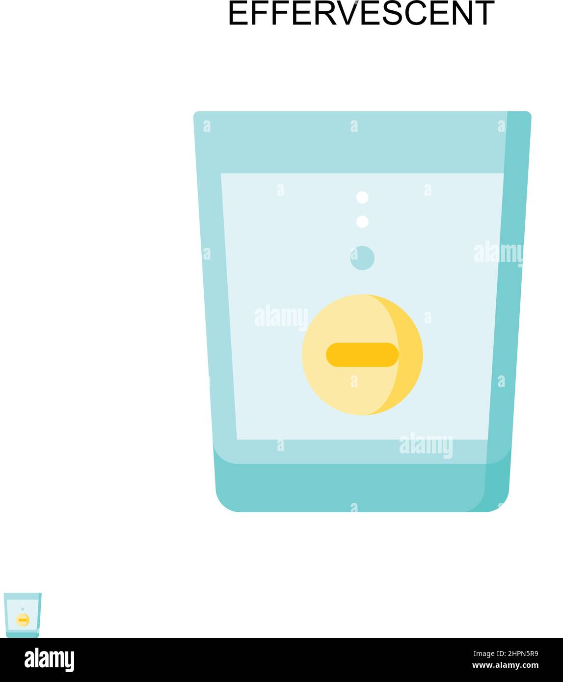Effervescent Simple vector icon. Illustration symbol design template ...