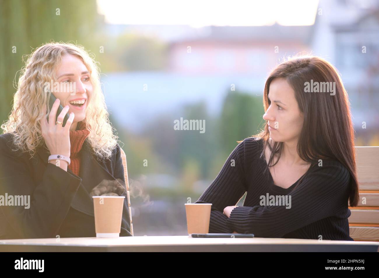 Bored impatient friend hi-res stock photography and images - Alamy