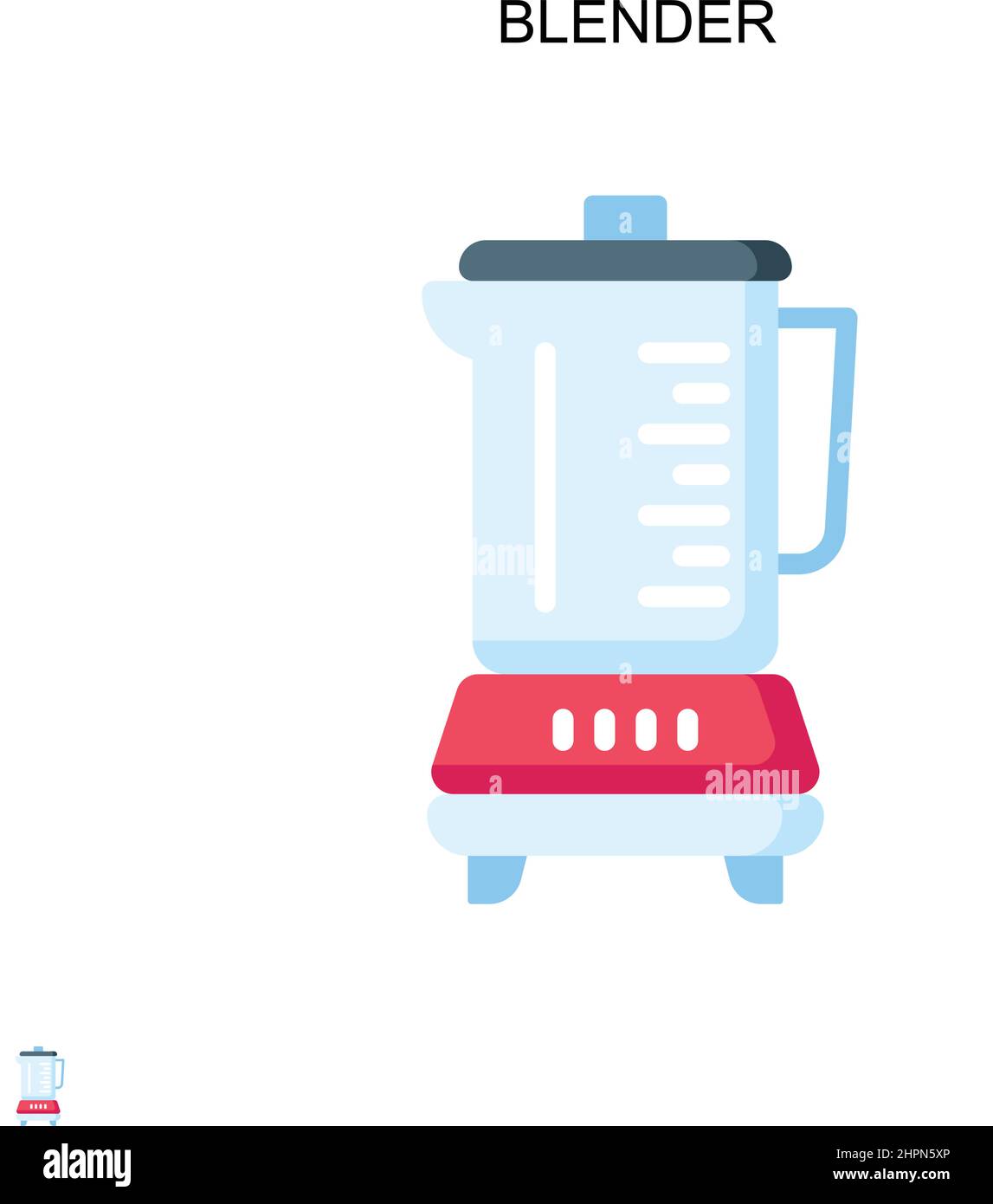 Blender Simple vector icon. Illustration symbol design template for web ...