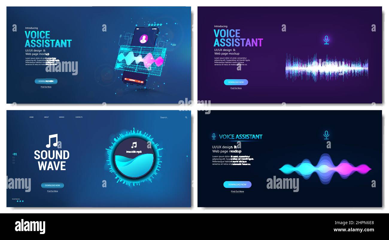 Mobile phone voice recognition Cut Out Stock Images & Pictures - Alamy