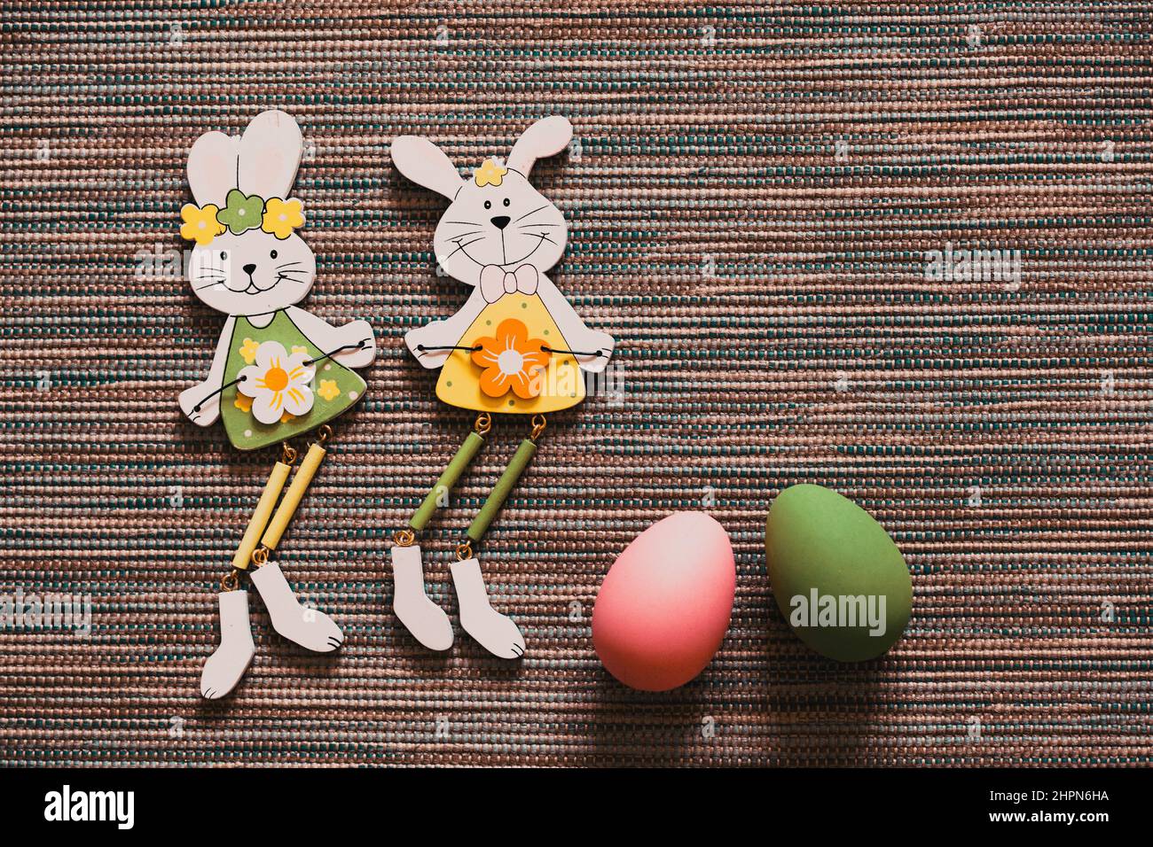 colorful easter decorations Stock Photo - Alamy