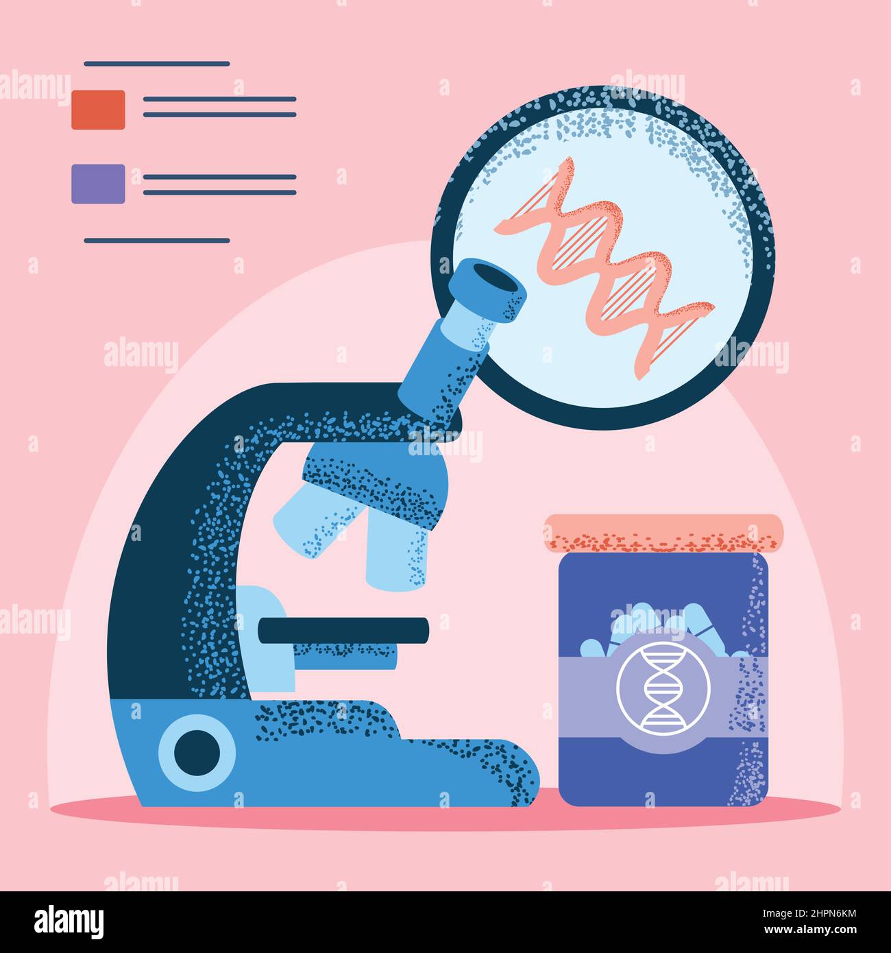 microscope laboratory DNA Stock Vector Image & Art - Alamy