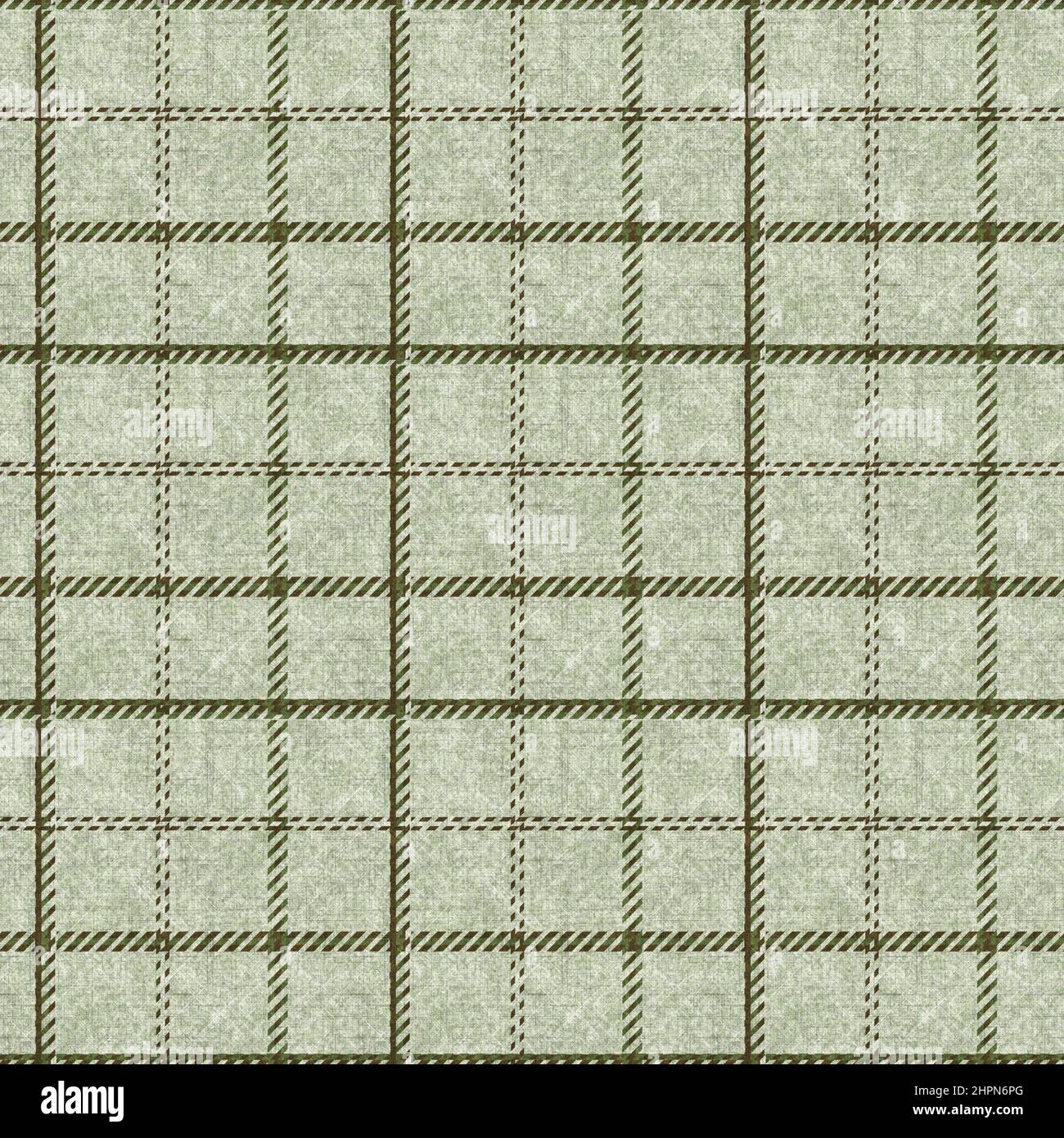 Muted green winter woven plaid texture. Seamless woolen scottish style ...