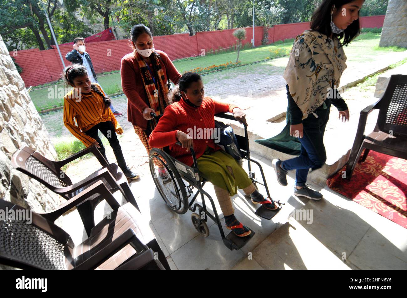 New Delhi, India. 22nd Feb, 2022. Job Fair for people who are disabled ...