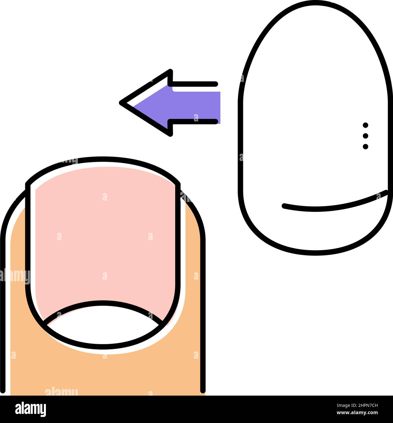 acrylic nail color icon vector illustration Stock Vector Image & Art ...