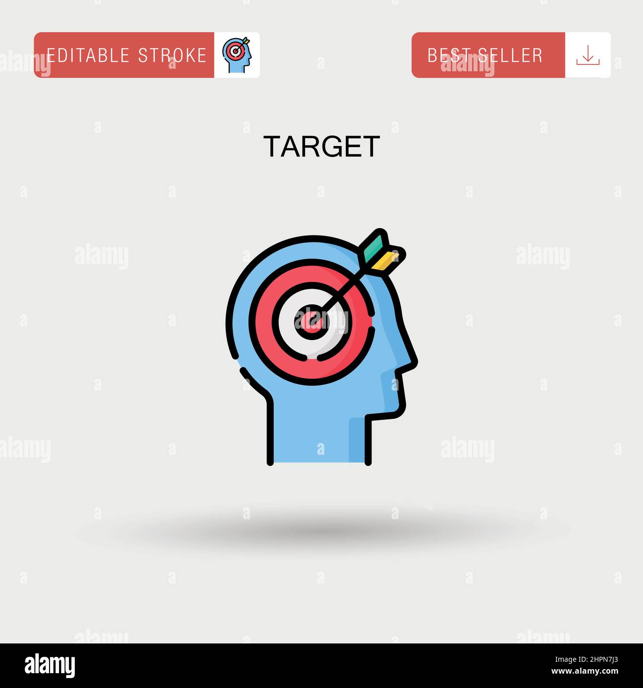 Target simple vector icon Stock Vector Images - Alamy