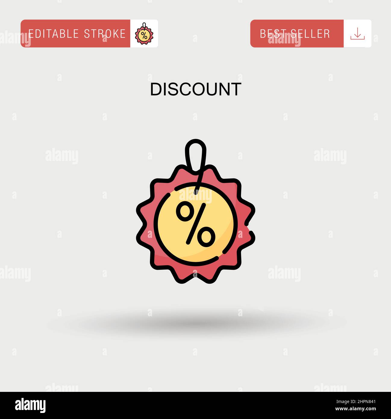 Vector icon concept discount Stock Vector Images - Alamy